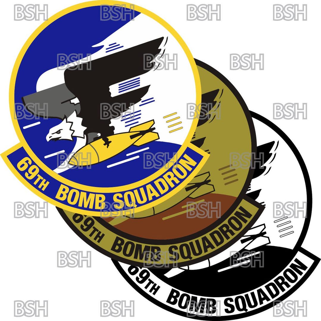 69th Bomb Squadron (minot AFB) Patch Vector Image Files (.ai, .pdf ...