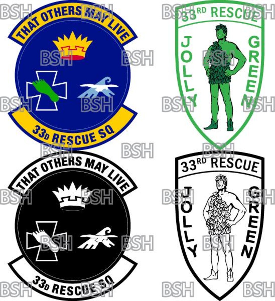 33rd Rescue Squadron (kadena AB) Patch Vector Image Files (.ai, .pdf ...