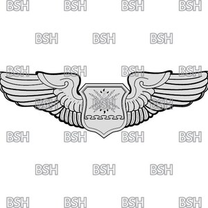 USAF Navigator Wings Vector Image Files (.ai, .pdf, & .svg Formats ...