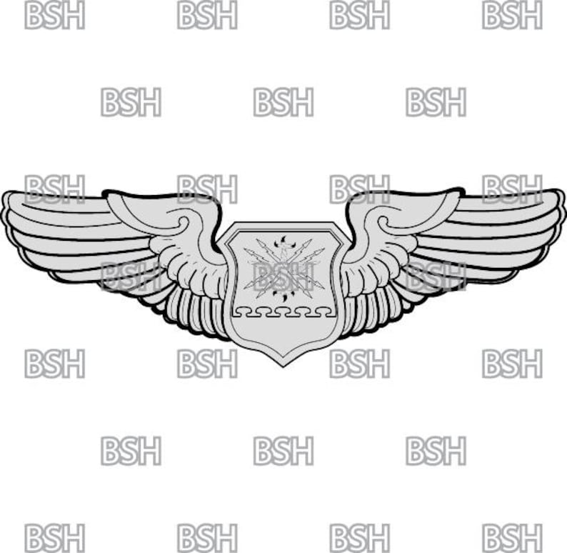 USAF Navigator Wings Vector Image Files (.ai, .pdf, & .svg Formats ...