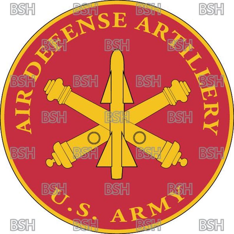 US Army Air Defense Artillery Branch Vector Image Files (.ai, .pdf ...