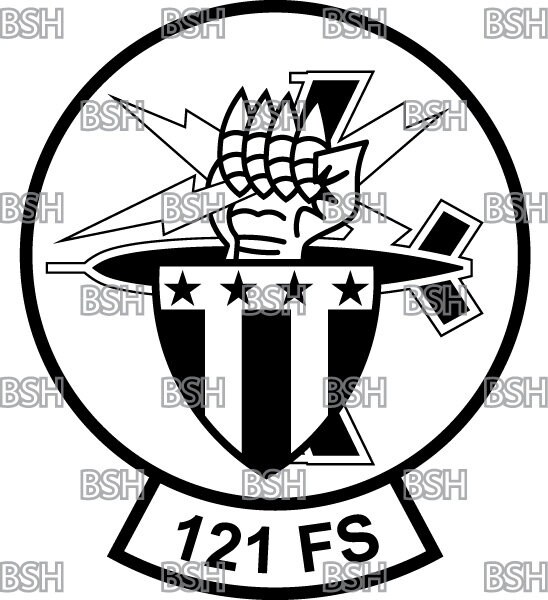 121st Fighter Squadron Patch Vector Image Files .ai, .pdf, & .svg ...