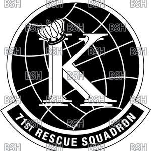 71st Rescue Squadron (moody AFB) Patch Vector Image Files (.ai, .pdf ...