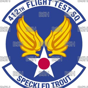 412th Flight Test Squadron (edwards AFB) Patch Vector Image Files (.ai ...