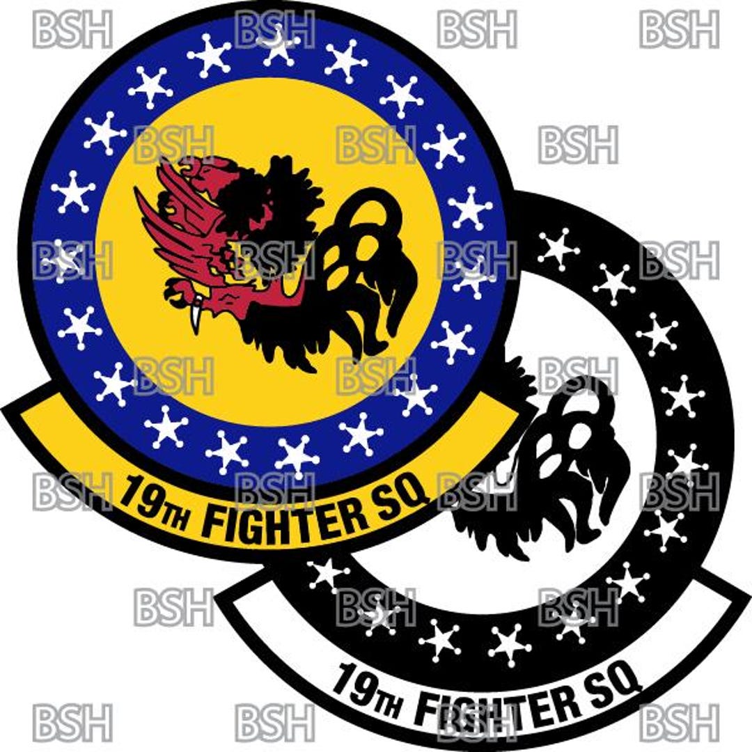 19th Fighter Squadron (hickam AFB) Patch Vector Image Files (.ai, .pdf ...