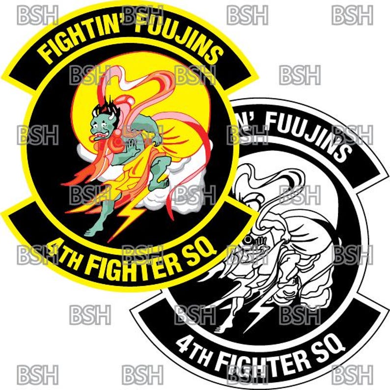 4th Fighter Squadron (hill AFB) Patch Vector Image Files (.ai, .pdf ...