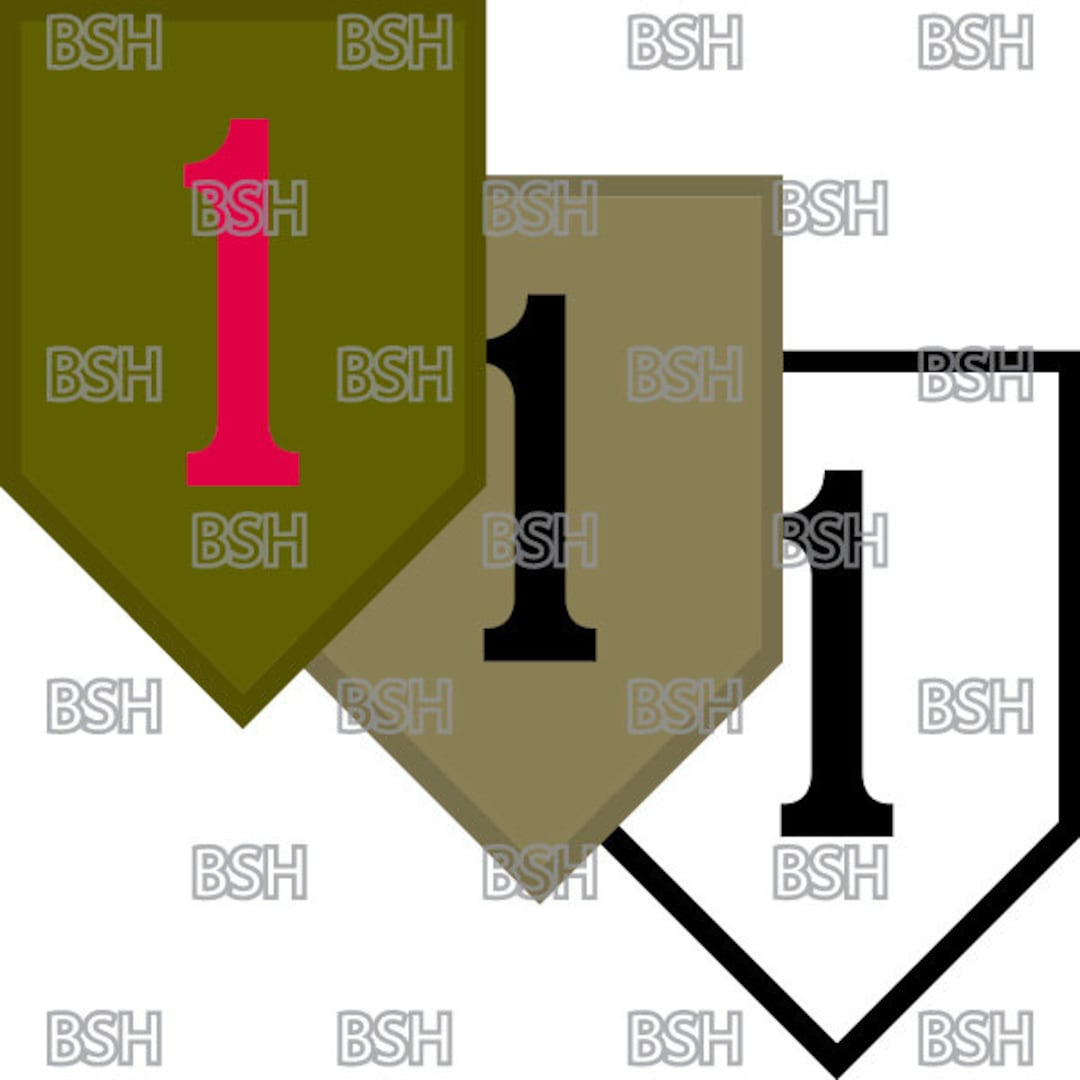 1st Infantry Division Patch Vector Image Files (.ai, .pdf, & .svg ...