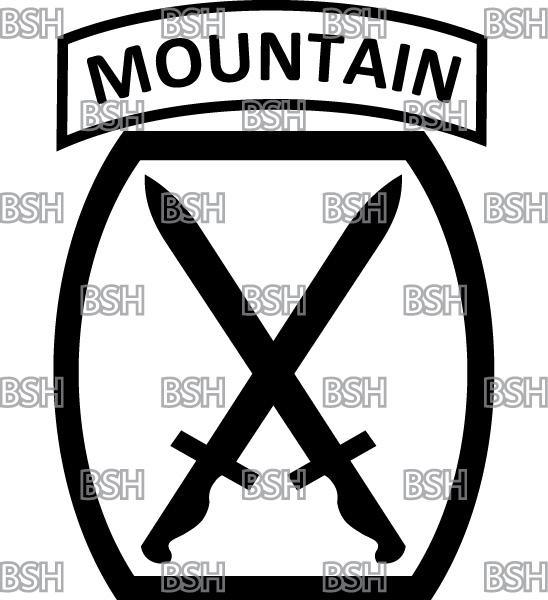 10th Mountain Division Patch Vector Image Files (.ai, .pdf, & .svg ...