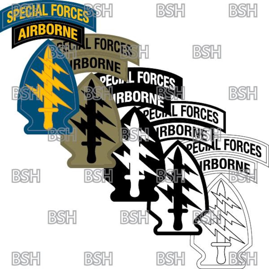 Army Special Forces Patch Vector Image Files (.ai, .pdf, & .svg Formats ...