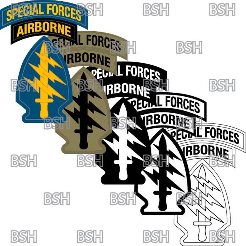 Army Special Forces Patch Vector Image Files (.ai, .pdf, & .svg Formats ...