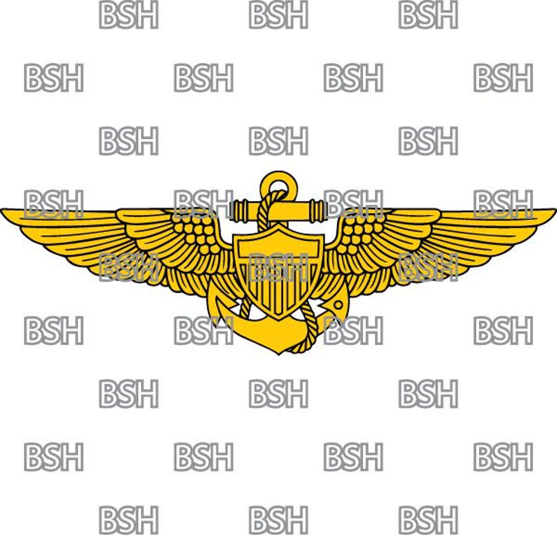 US Navy Pilot Wings Vector Image Files (.ai, .pdf, & .svg Formats) Plus ...