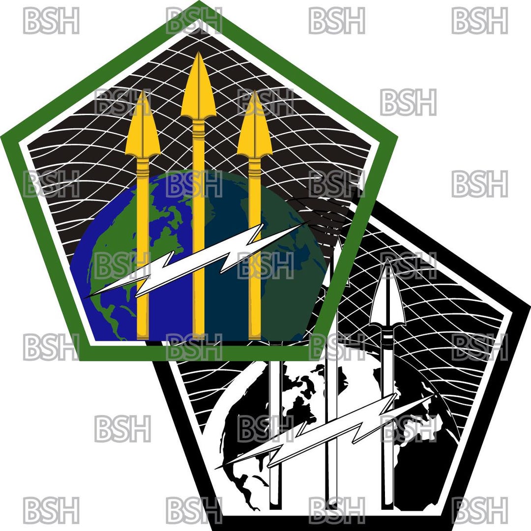 Us Army Cyber Command Patch Vector Image Files Ai Pdf And Svg Formats Plus Rasters Png And