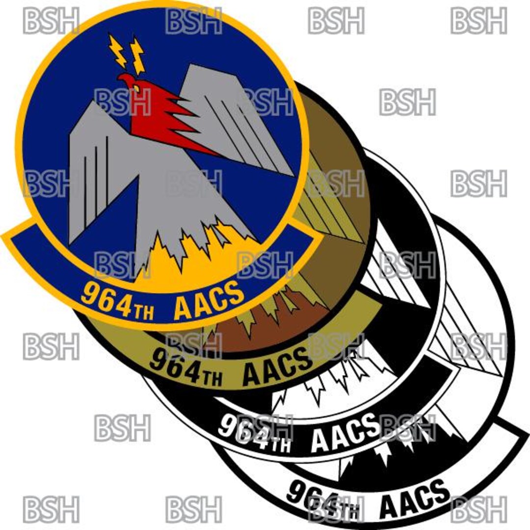964th Airborne Air Control Squadron (tinker AFB) Patch Vector Image ...