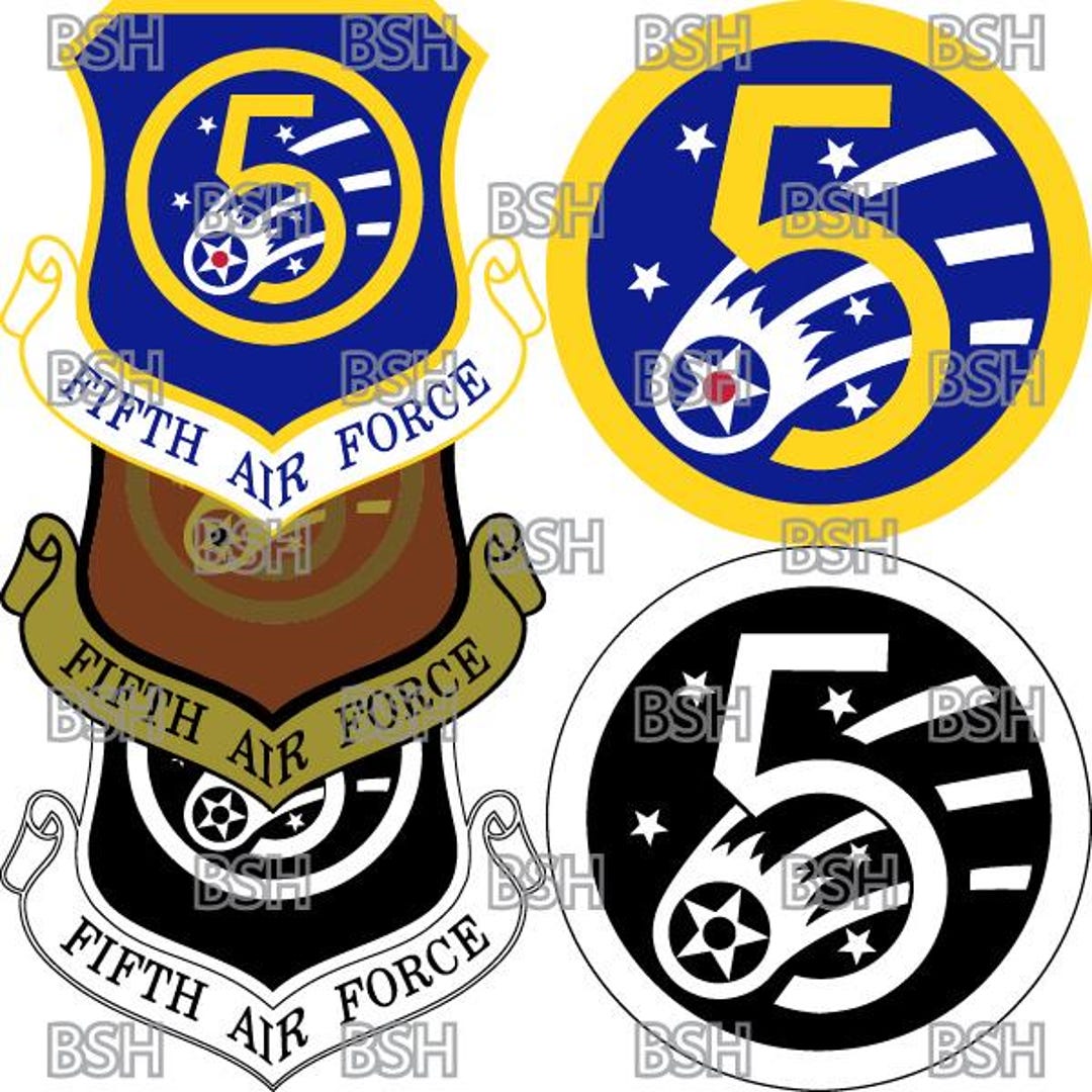 5th Air Force Vector Image Files (.ai, .pdf, & .svg Formats) Plus ...