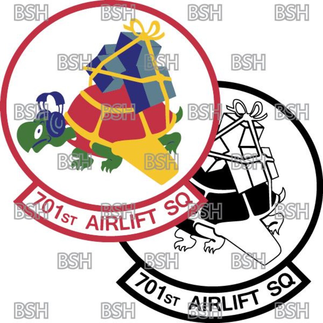 701st Airlift Squadron (charleston AFB) Patch Vector Image Files (.ai ...