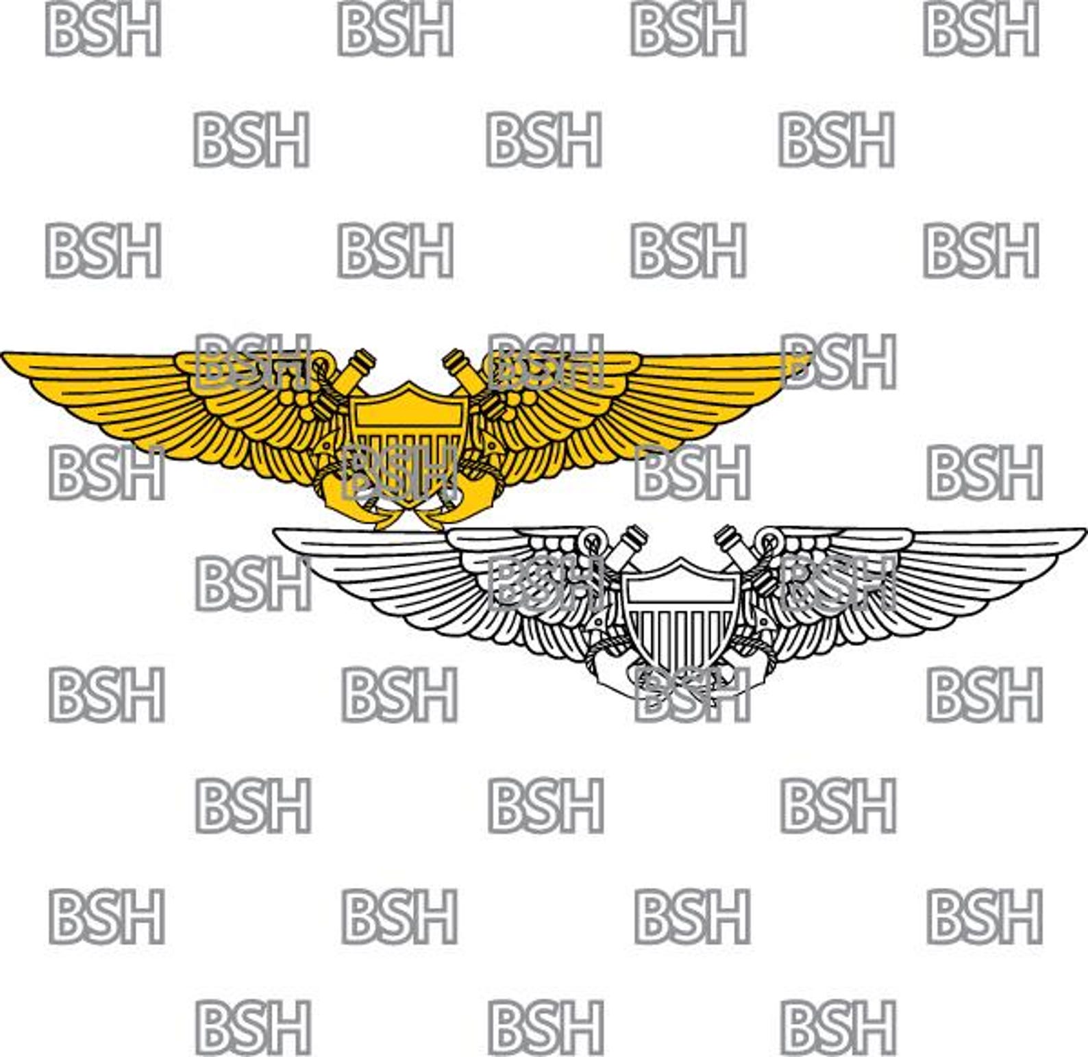 US Navy NFO Wings Vector Image Files (.ai, .pdf, & .svg Formats) Plus ...