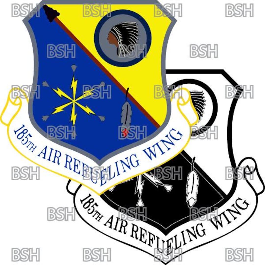 185th Air Refueling Wing (iowa ANG) Patch Vector Image Files (.ai, .pdf ...