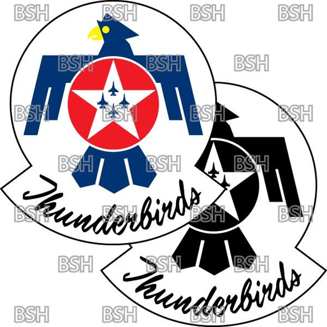 USAF Thunderbirds nellis AFB Patch Vector Image Files .ai, .pdf, & .svg Formats Plus Rasters ...