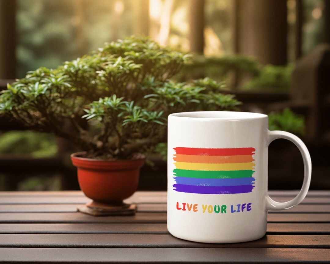Live Your Life Mug, Unique, Original and Personalized Mug for a Friend ...