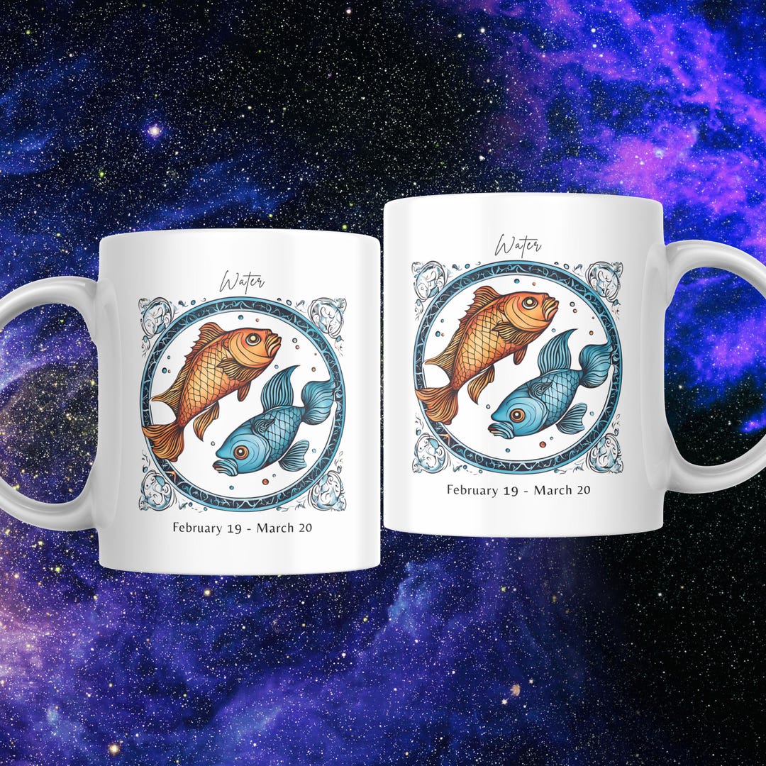 Zodiac Sign Mug pisces, Unique, Original and Personalized Mug for a ...
