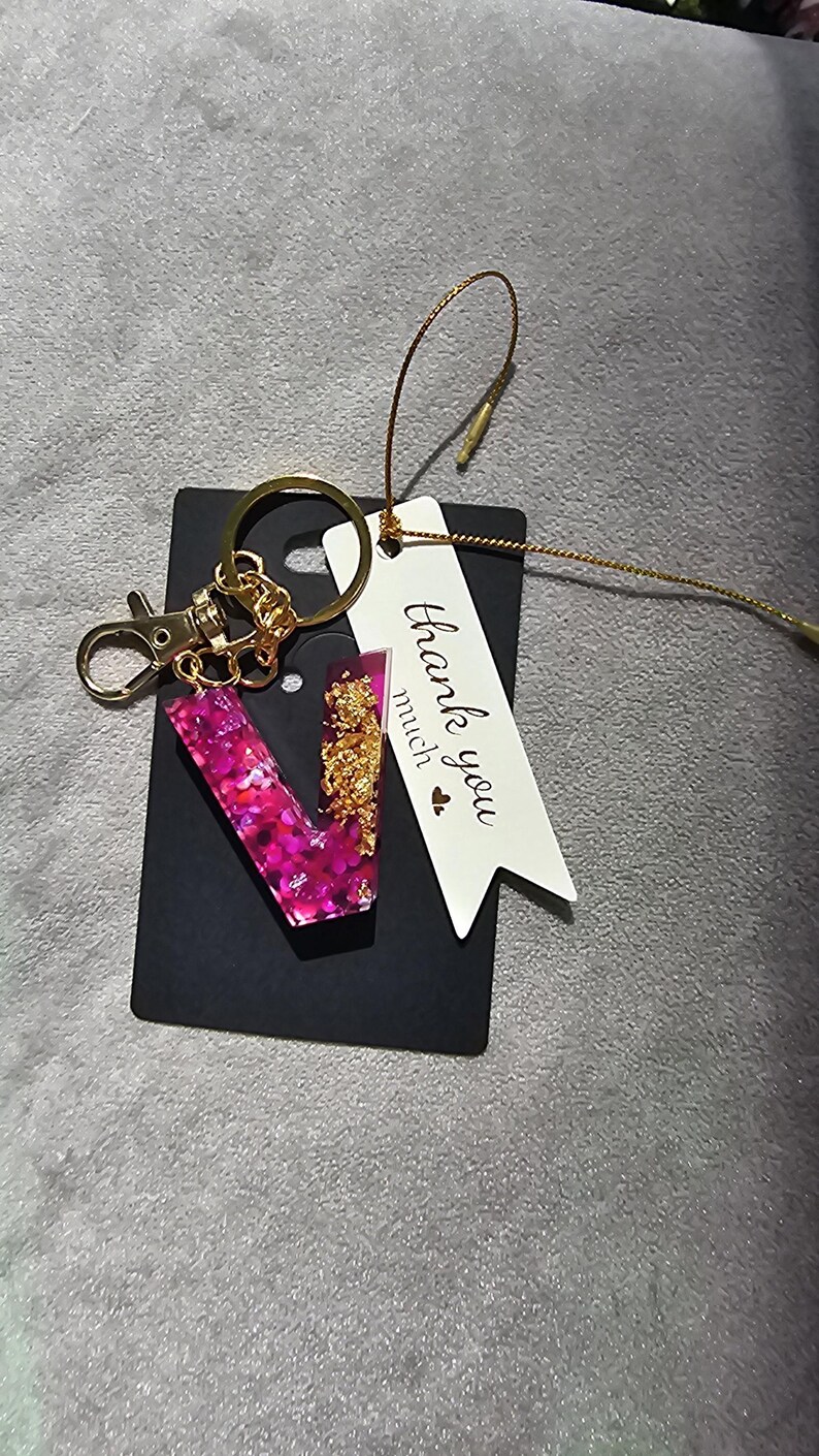 Letter Keychain. - Etsy