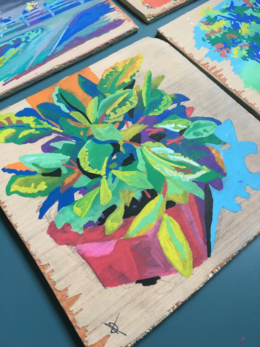 Plant Painting - Painting of Potted Plant - Gift for Gardener - Sage ...