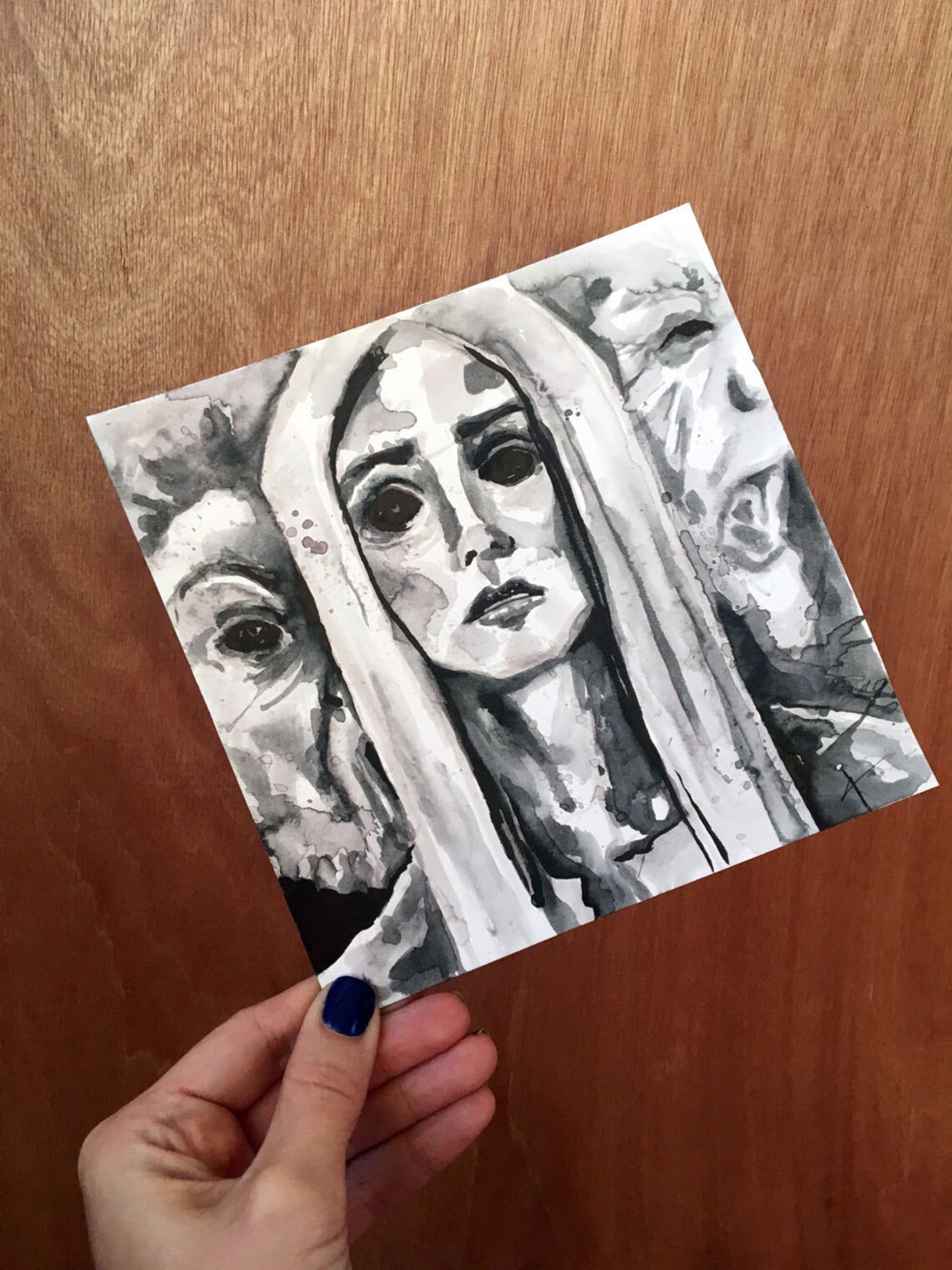 Scary Drawing of Ghost Woman - Ink Horror Illustration - the No Sleep ...