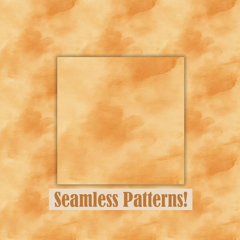 Autumn Hues - 12 Seamless Digital Paper Pack, Watercolour Autumn Tones ...