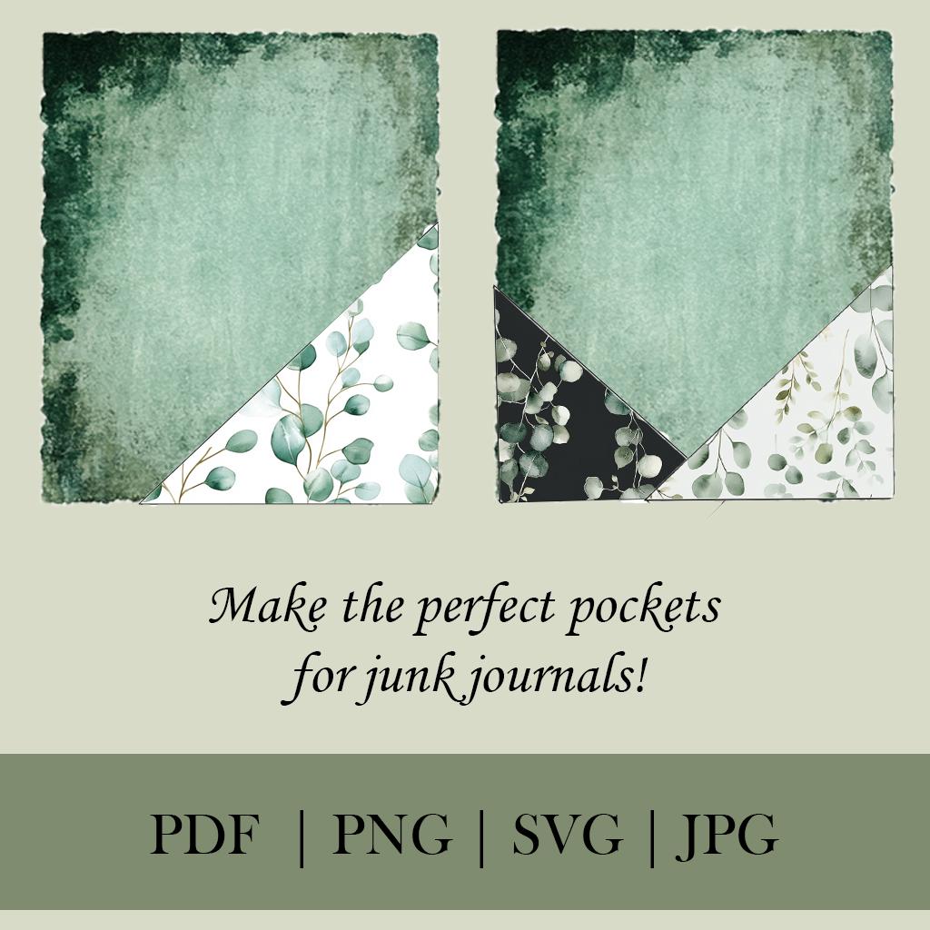 Junk Journal Corner Pocket Templates | Pockets Template | Craft ...