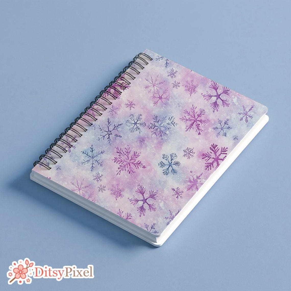 Pastel Snowflakes - 12 Seamless Digital Paper Pack, Snowflakes Winter ...