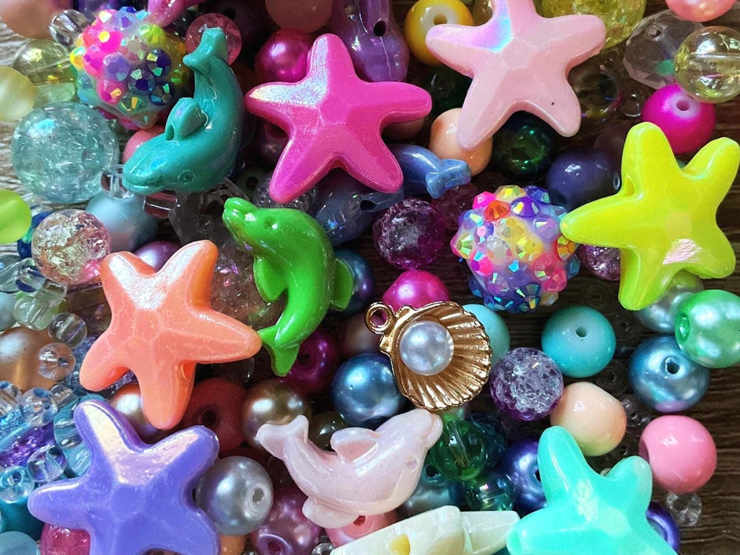 Starfish Themed Bead Soup for Jewelry and Craft Making Fun Kids or ...