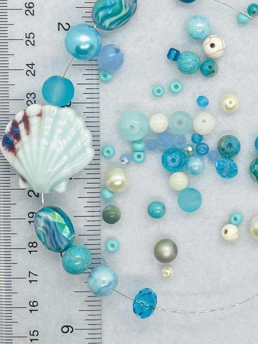 Clamshell Beachy Aesthetic Bead Soup Assorted Mix for Jewelry Ornaments ...