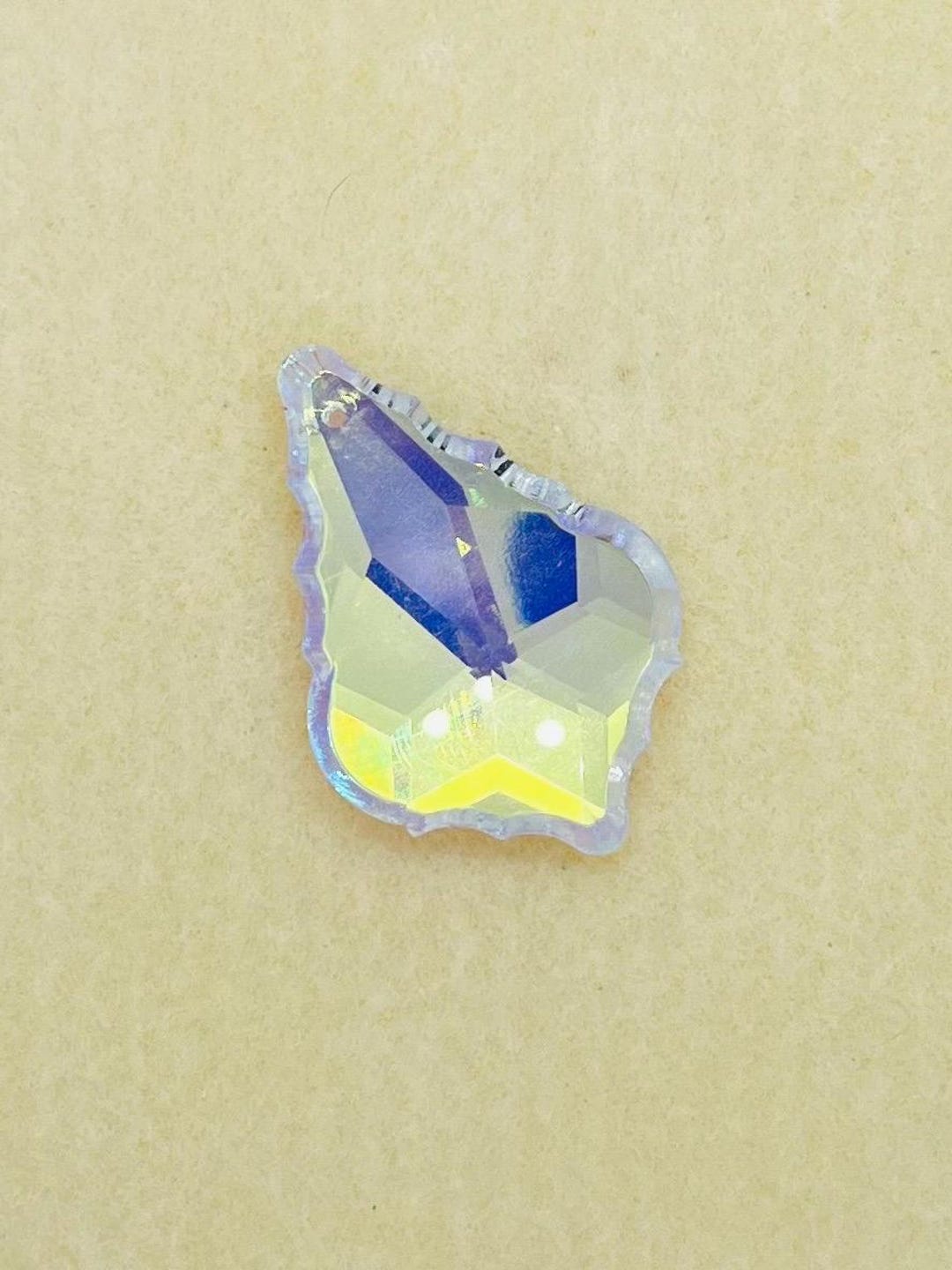 Pear Shape AB Crystal 50mm DIY Ornaments Gift Family Time Fun Christmas ...