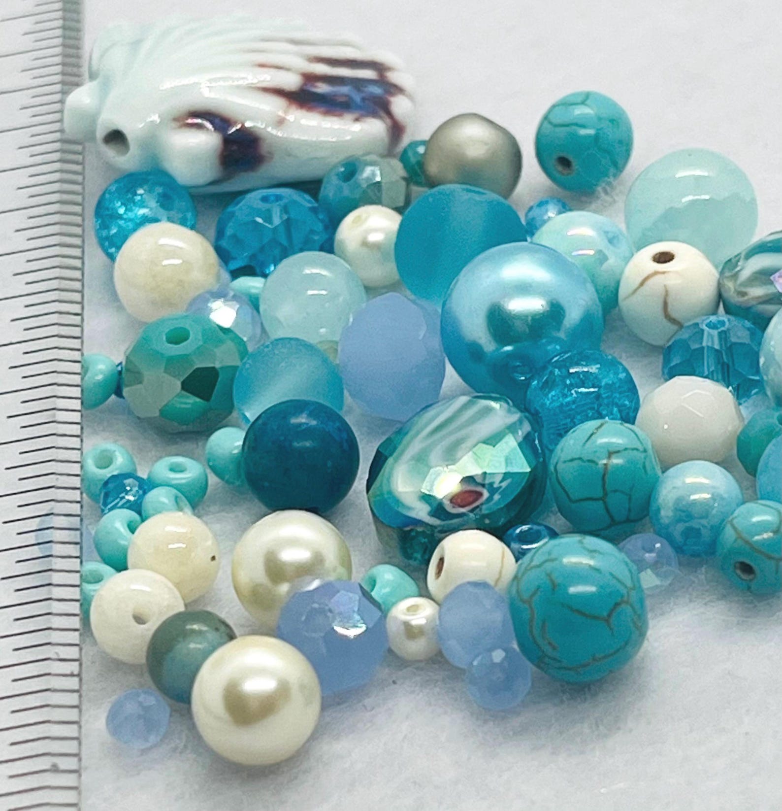 Clamshell Beachy Aesthetic Bead Soup Assorted Mix for Jewelry Ornaments ...