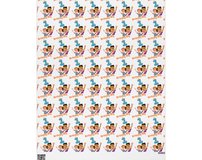 Blippi & Meekah Happy 1st Birthday Wrapping Papers - Etsy