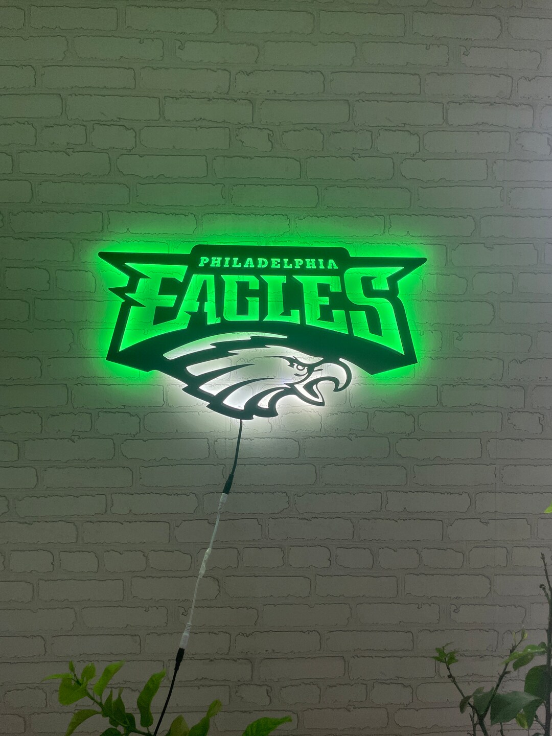 Lighted Philadelphia Eagles Metal Sign, Nfl Wall Decor, Philadelphia ...