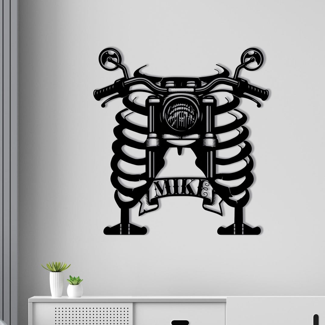 Custom Metal Motorcycle Holder Wall Art, Personalized Metal Motorsport ...