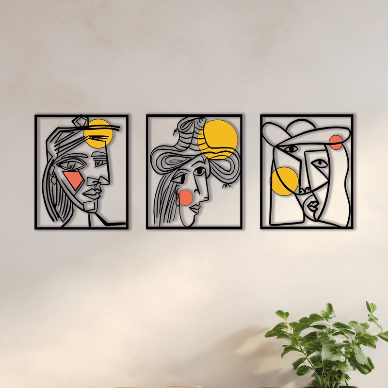 Face Metal Wall Art - Etsy