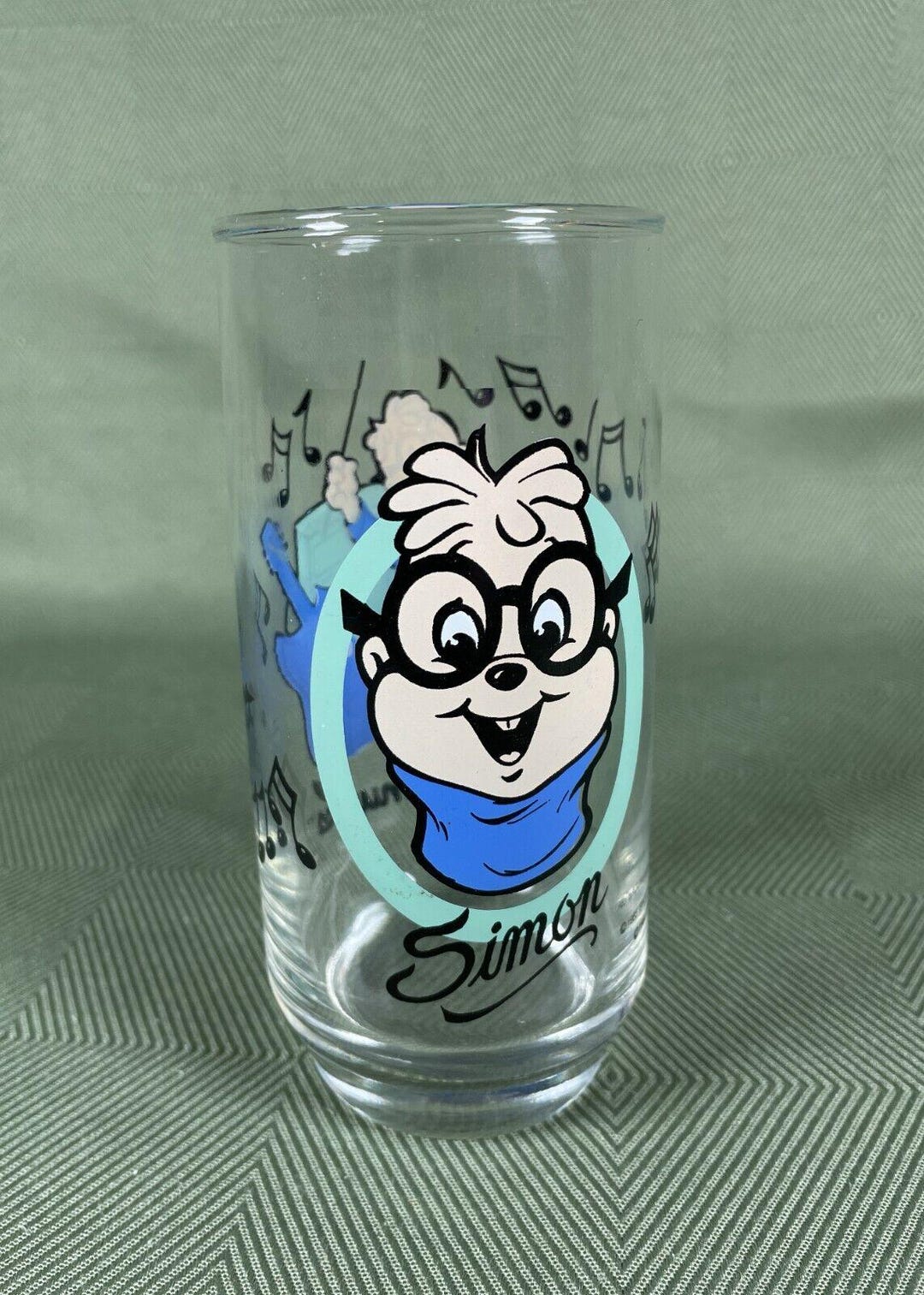 Vintage 1985 Alvin & the Chipmunks 'simon' Promo Glass Cup Bagdasarian ...