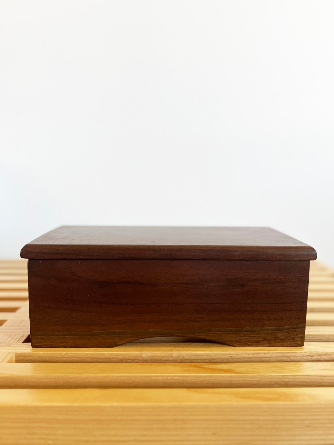 Vintage Handmade Wood Keepsake Box With Removable Trays - Etsy