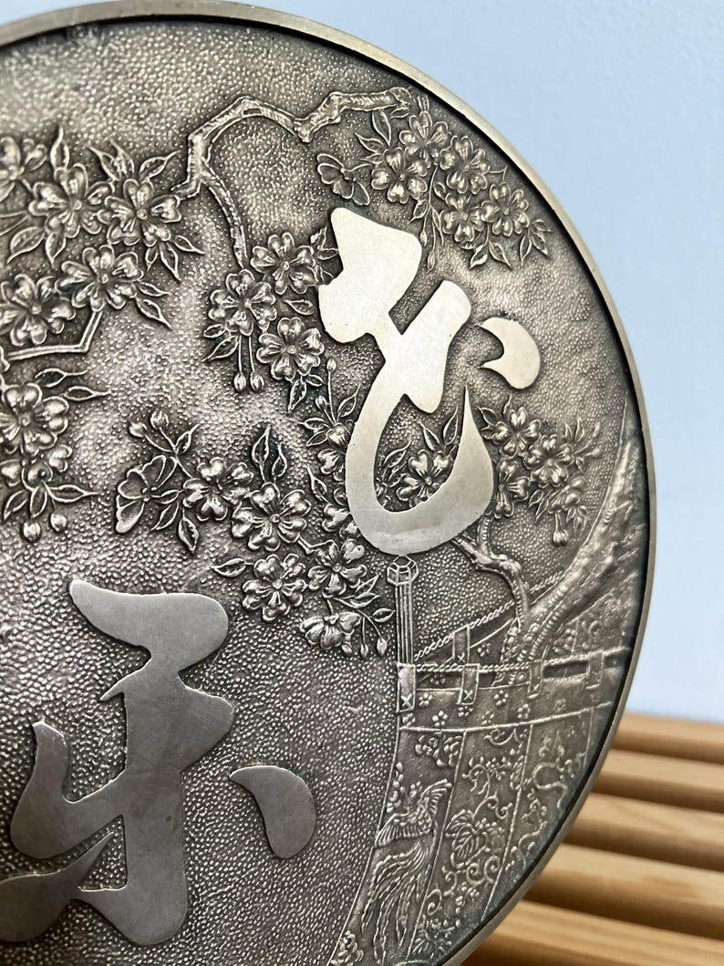 Antique Japanese Kagami Hand Mirror Bronze - Etsy