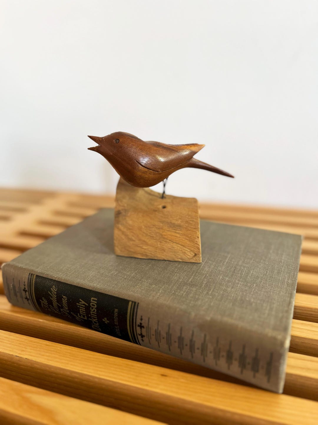 Vintage Wood Carving Bird: Folk Art Whittled Sculpture - Etsy