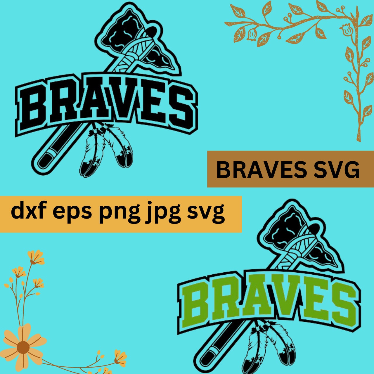 Braves Svg, Braves Png, Braves Shirt Svg, Svg Files for Cricut, Instant ...