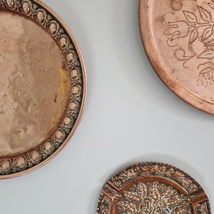 Vintage Copper Plate Antique Decorative Wall Hanging - Etsy UK
