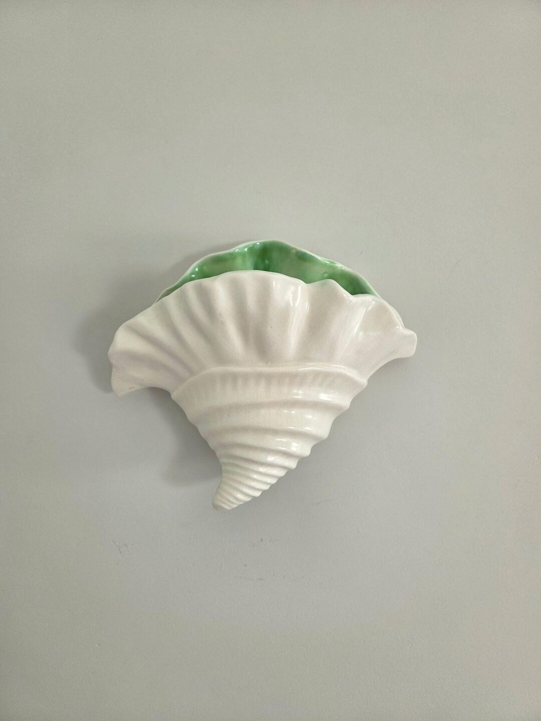 Vintage Shell Wall Vase - Etsy