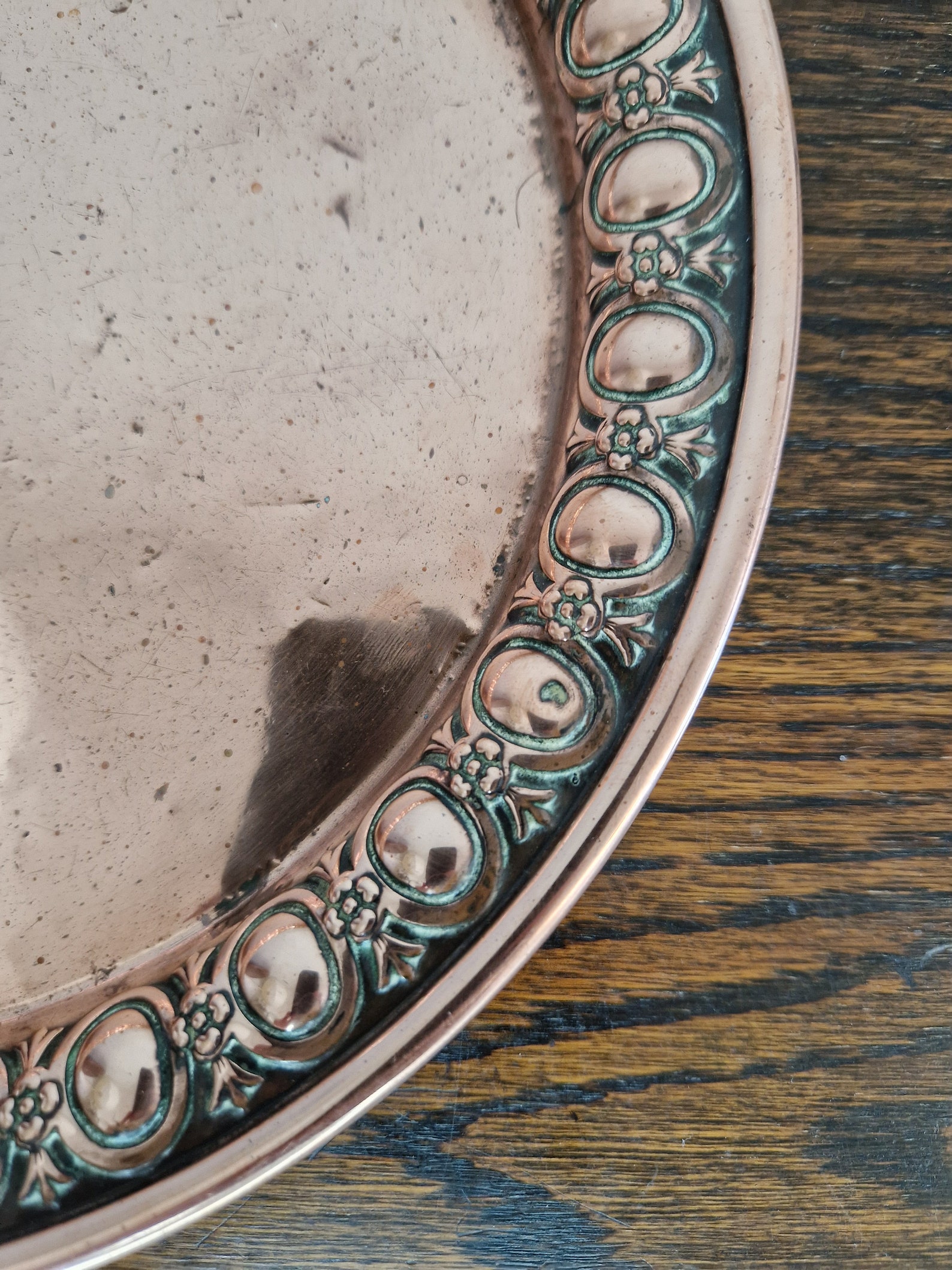 Vintage Copper Plate Antique Decorative Wall Hanging - Etsy UK
