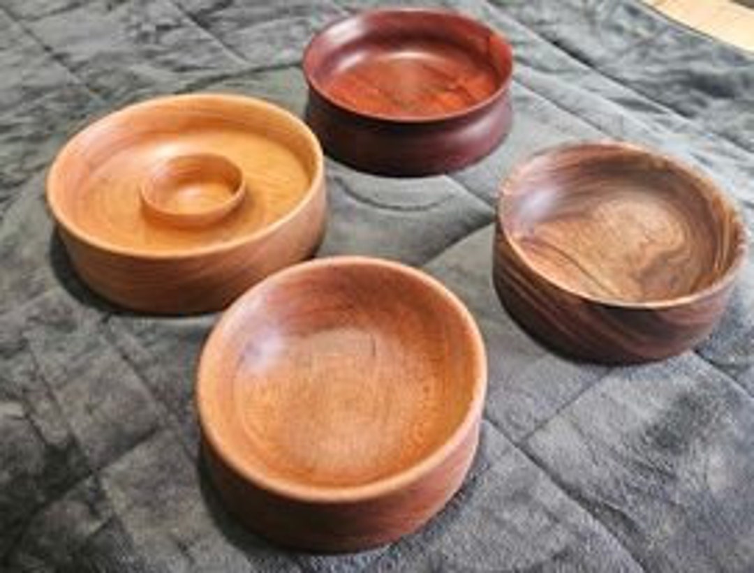 Handmade Lathe Turned Bowl, Wooden Bowl, Unique Wood Bowl, Artisan Bowl ...