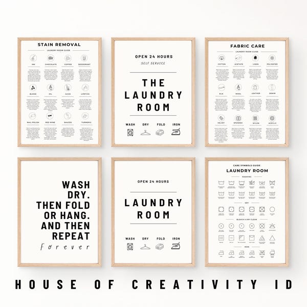 Wall Art Printable Laundry - Etsy