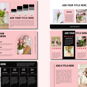 Floral Powerpoint Template: Rose Gold Business Presentation (canva ...