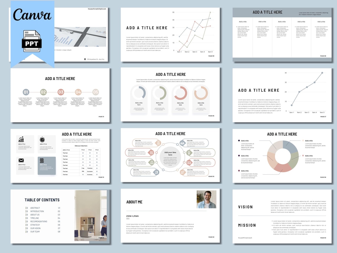 Editable Infographics Slides Powerpoint Template Design With Clean ...